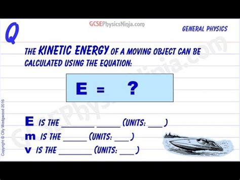 Kinetic Energy Equation Gcse Physics Tessshebaylo