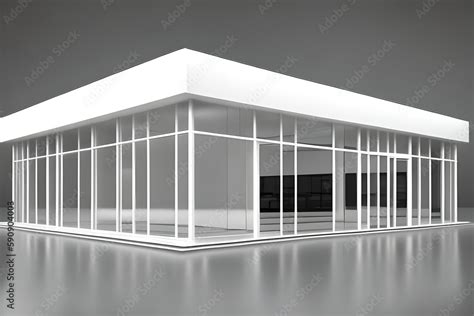 Ai Generated Render Of A Storefront Facade Template Commercial