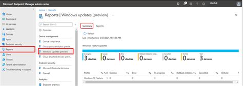 Windows Feature Update Intune Report Endpoint Manager Device Management Blog