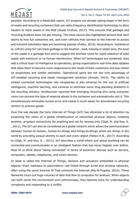 Smart Garbage Monitoring System Using Internet Of Things Pdf