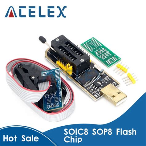 Ch341 24 25 Series Eeprom Flash Bios Usb Programmer Module Soic8 Sop8