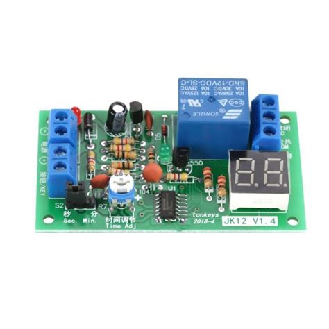 dc12v led display countdown timing timer delay turn off relay switch module wish