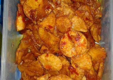 Resep Keripik Singkong Balado Pedas Oleh Nidha Anhopian Cookpad