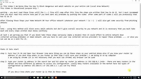 How To Block Adult Or Dangerous Website In Your LAN Or In Home Network YouTube