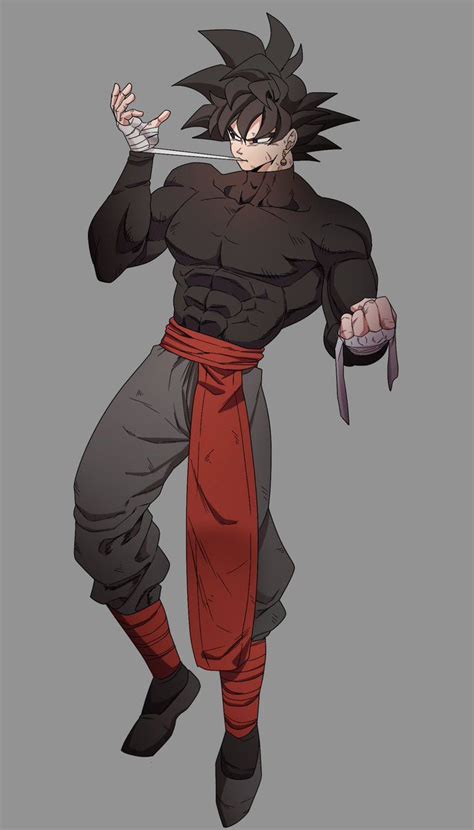 ♡🧨♔🖤𝓑𝓵𝓪𝓬𝓴🖤♔🧨♡ Goku Black Fan Art Dragon Ball Goku Black Buff Goku Black