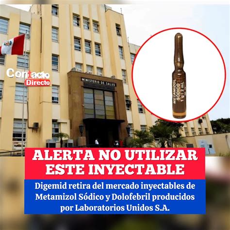 Digemid Retira Del Mercado Contacto Directo Noticias Facebook