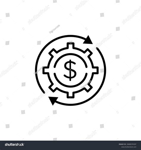 Costs Optimization Vector Icon Effective Cost Stock Vector Royalty