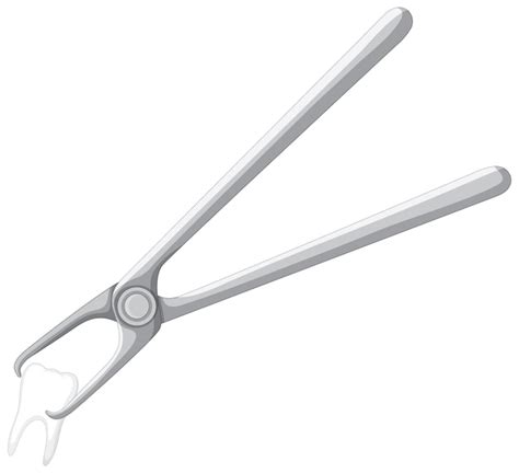 Free Vector Tooth Extraction On White Background