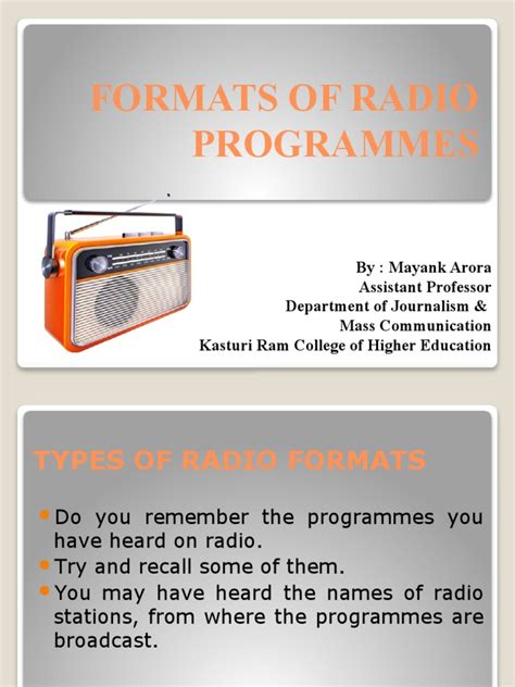 Formats Of Radio Pdf Formats Of Radio Pdf