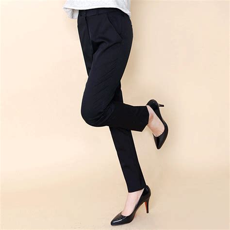 Ss추천👍【쿨냉감팬츠🧊당일출고30 40】빅사이즈 절대블랙 앞트임 밴딩슬랙스180봄 여름 가을 긴바지 플러스사이즈 정장바지 에이블리