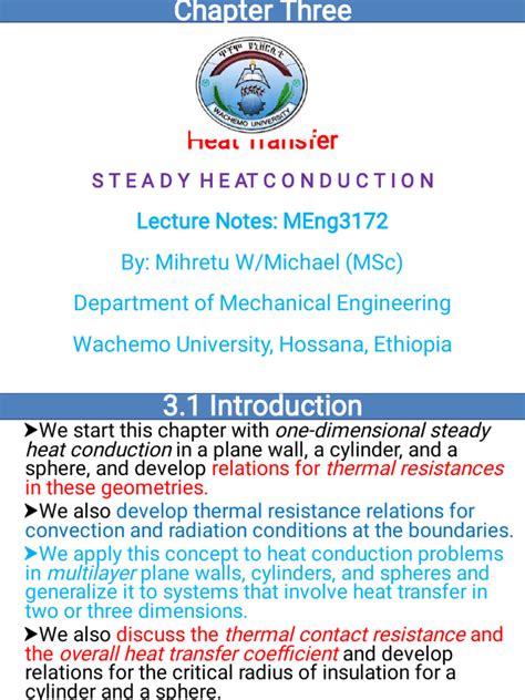 Heat Transfer Chapter Three Pdf Heat Transfer Thermal Conduction