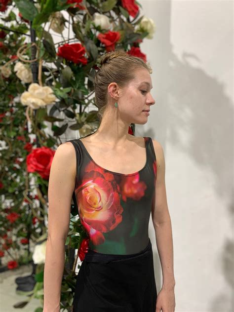 Midnight Roses Leotard Etsy