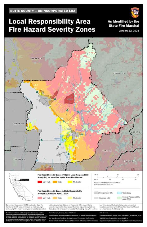 Butte County Map California