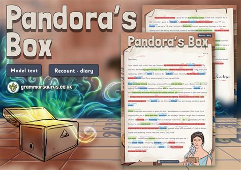 Year 4 Model Text Recount Diary Pandoras Box Grammarsaurus