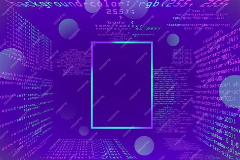 premium photo abstract glowing purple coding programming background
