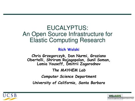 Ppt Eucalyptus Open Source Infrastructure For Elastic Computing