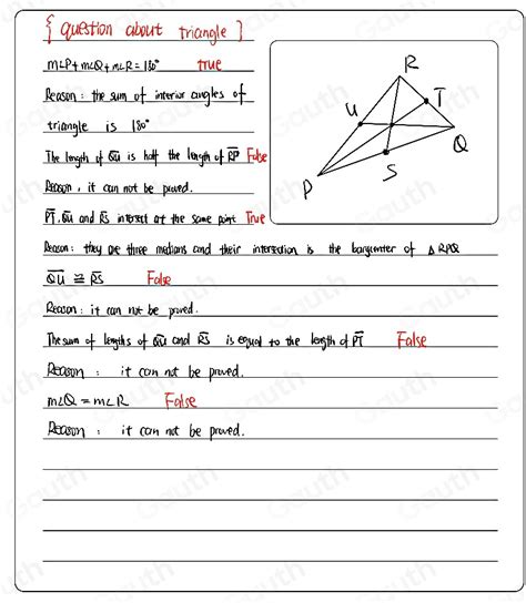 Solved Consider PQR Label The Midpoint Of Overline PQ As Point S The Midpoint Of Overline QR