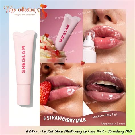 Son Bóng Dưỡng Môi Sheglam Crystal Glaze Moisturizing Lip Care 10ml Llection