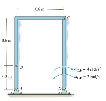 Solved Determine The Angular Acceleration Of Link AB If Link Chegg