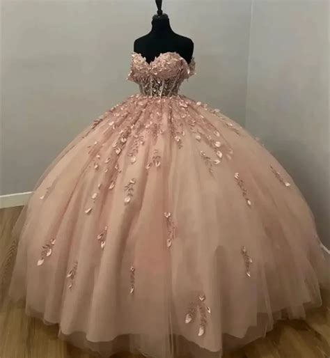 Angelsbridep Blush Tulle Ball Gown Quinceanera Dresses Meninas De Anos Porno Lace Ballkleid