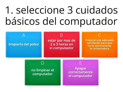 Cuestionario De Computacion Quiz