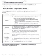 TCP IP Configuration Troubleshooting IP Address Subnet Mask Course Hero