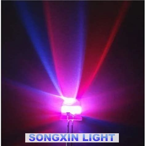 50PCS 2PIN 3MM RGB 7 Color Slow Flash LED Light Emitting Diode LED