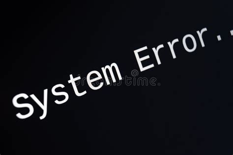 Screenshot Of Pc In Error Stock Image Image Of Network 327587483