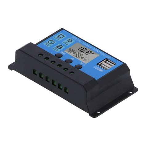 Controlador De Batería Solar Pantalla Lcd De Pantalla Grande