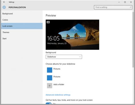 Lock Screen Slideshow In Windows 10 Antipaucity