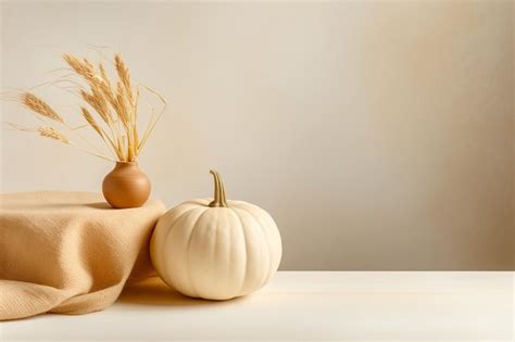 Premium Photo Small White Pumpkins On Burlap Fabric