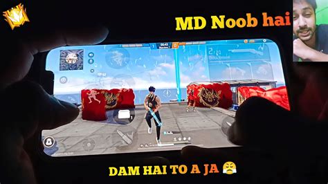 World Fastest Mobile Player Challenge Me 😱 3 Finger Crazy Costom Hud