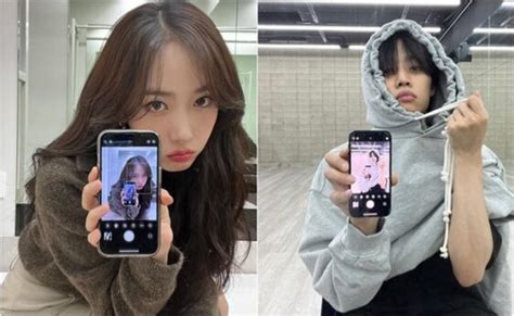 「新・鏡自撮り」k Pop界で流行中 インカメラ撮影 → スマホ画面にも自撮り姿 デバク