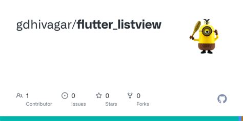 GitHub Gdhivagar Flutter Listview