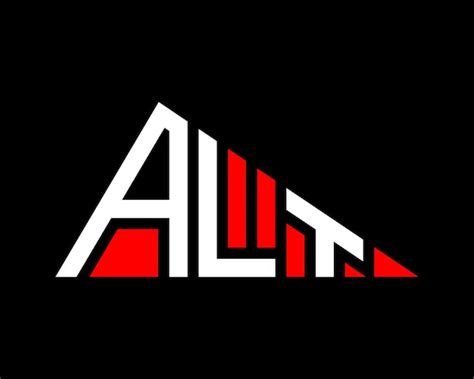 Premium Vector Triangle Shape Alt Letter Logo Design