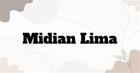 Midian Lima Postlove