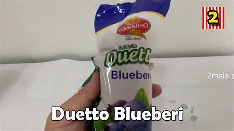 Massimo Cream Rolls Series Bread Duetto Blueberi Flavour Unpacking And