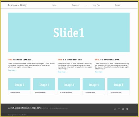 Free Responsive Dreamweaver Templates Of Dreamweaver Responsive Template Heritagechristiancollege
