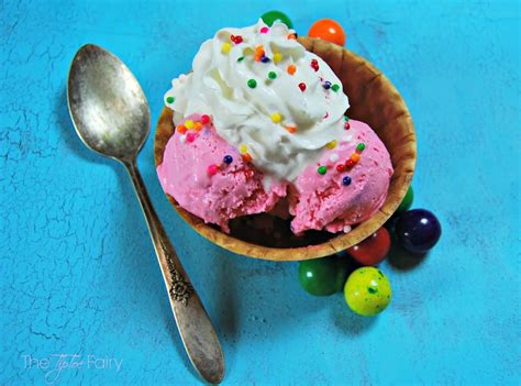 Homemade Bubblegum Ice Cream The Tiptoe Fairy