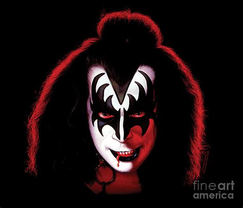 Kiss Metal Gene Simmons Cover Digital Art By Alwin Spooner Pixels