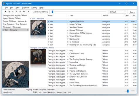 Foobar2000 のインターフェースを自在にカスタマイズできるようにするコンポーネント「columns Ui」 Giga！無料通信