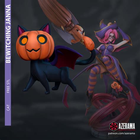 3d Printable Bewitching Janna Cat By Azerama