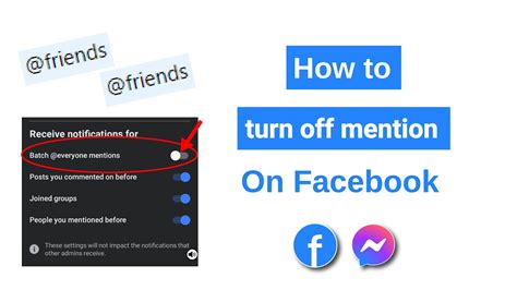 How To Turn Off Mention Everyone Friends On Facebook YouTube