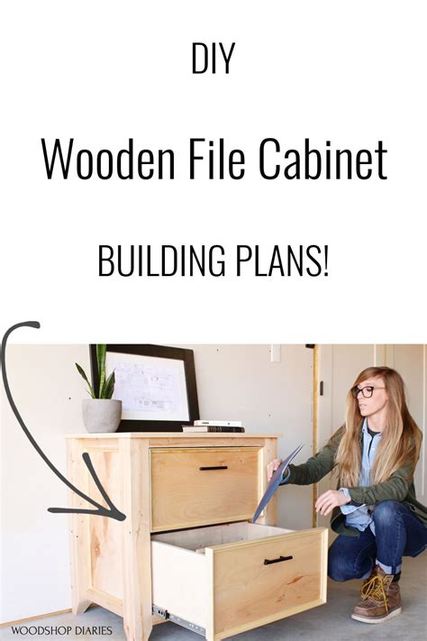 DIY File Cabinet Woodworking Plans To Build A Wooden Filing Cabinet Cabinet Woodworking Plans