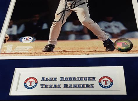 Alex Rodriguez Authentic Signed Framed 8x10 Photo Autographed Psa