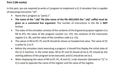 This Is An Assignment To Turn Lc3 Language Into C
