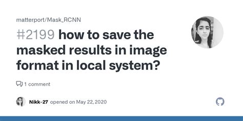 How To Save The Masked Results In Image Format In Local System · Issue