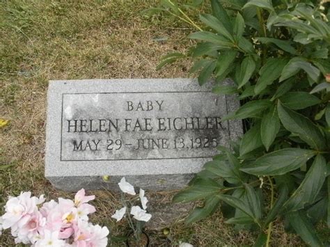 Helen Faye Eichler 1925 1925 Find A Grave Memorial