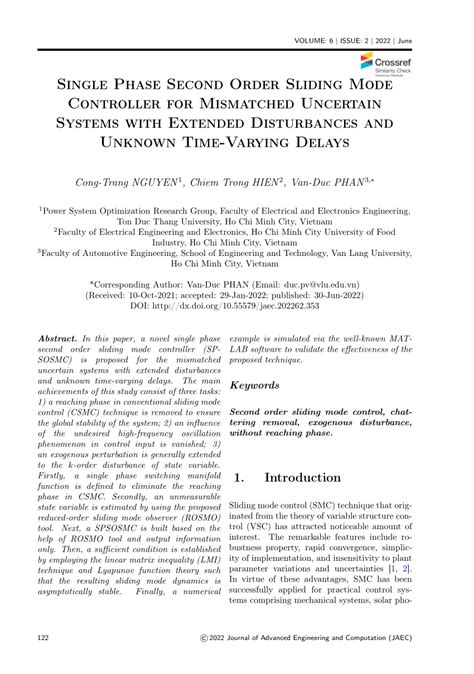 pdf single phase second order sliding mode controller for mismatched