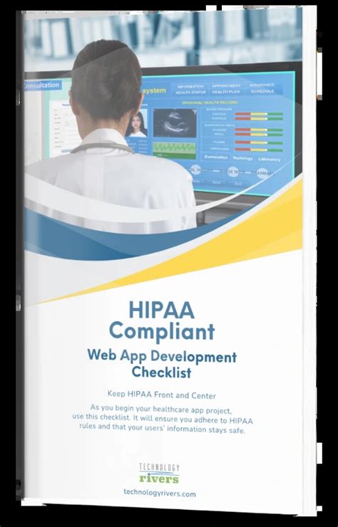 HIPAA Compliant Web App Development Checklist Technology Rivers